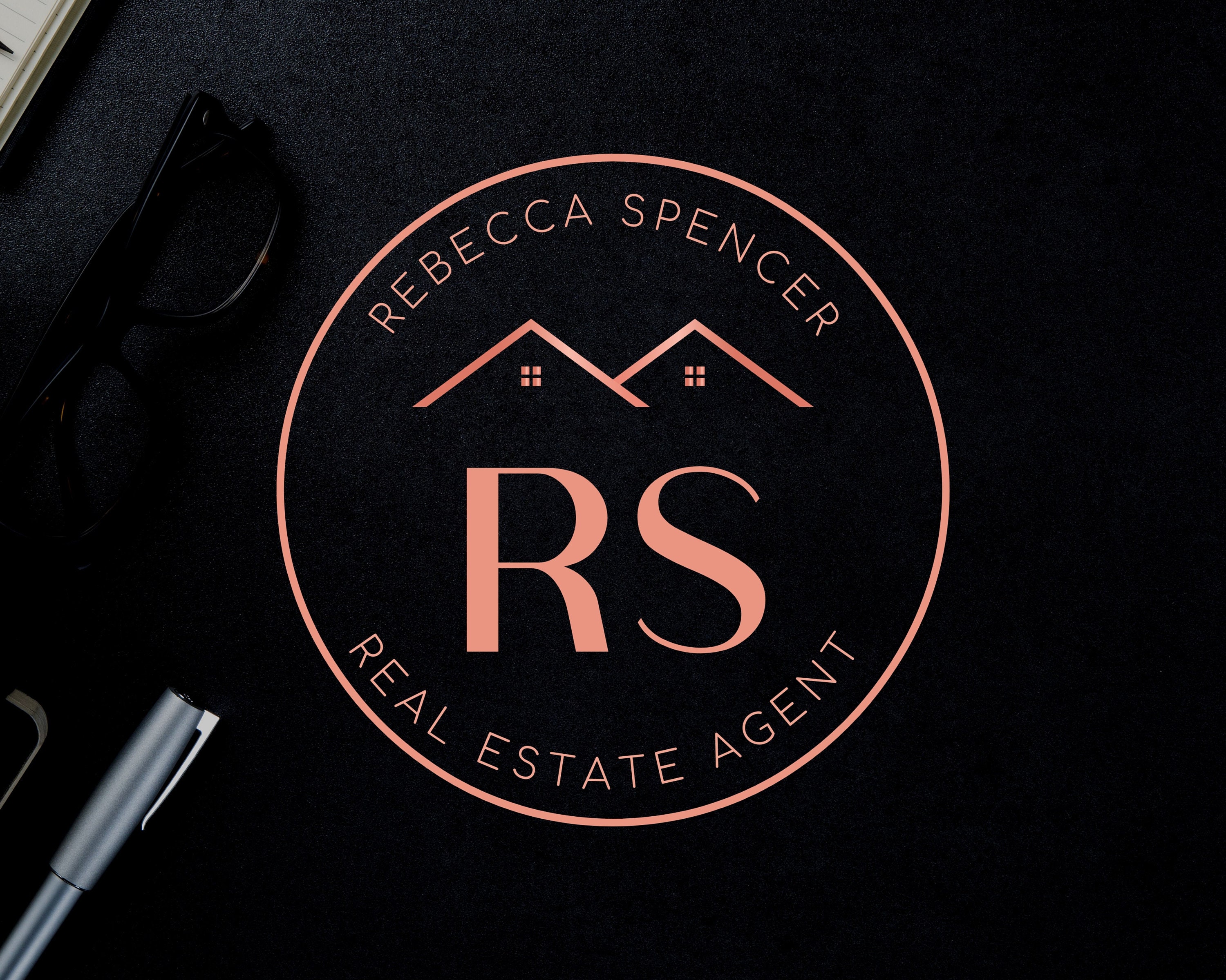 Real Estate Rose Logo Design - I Will Manually Add Your Business Name ...