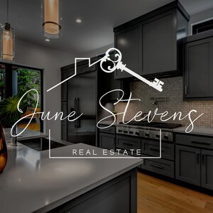 Real Estate Golden Logo Design - Signature Home & Key - Logo, Sub-mark ...