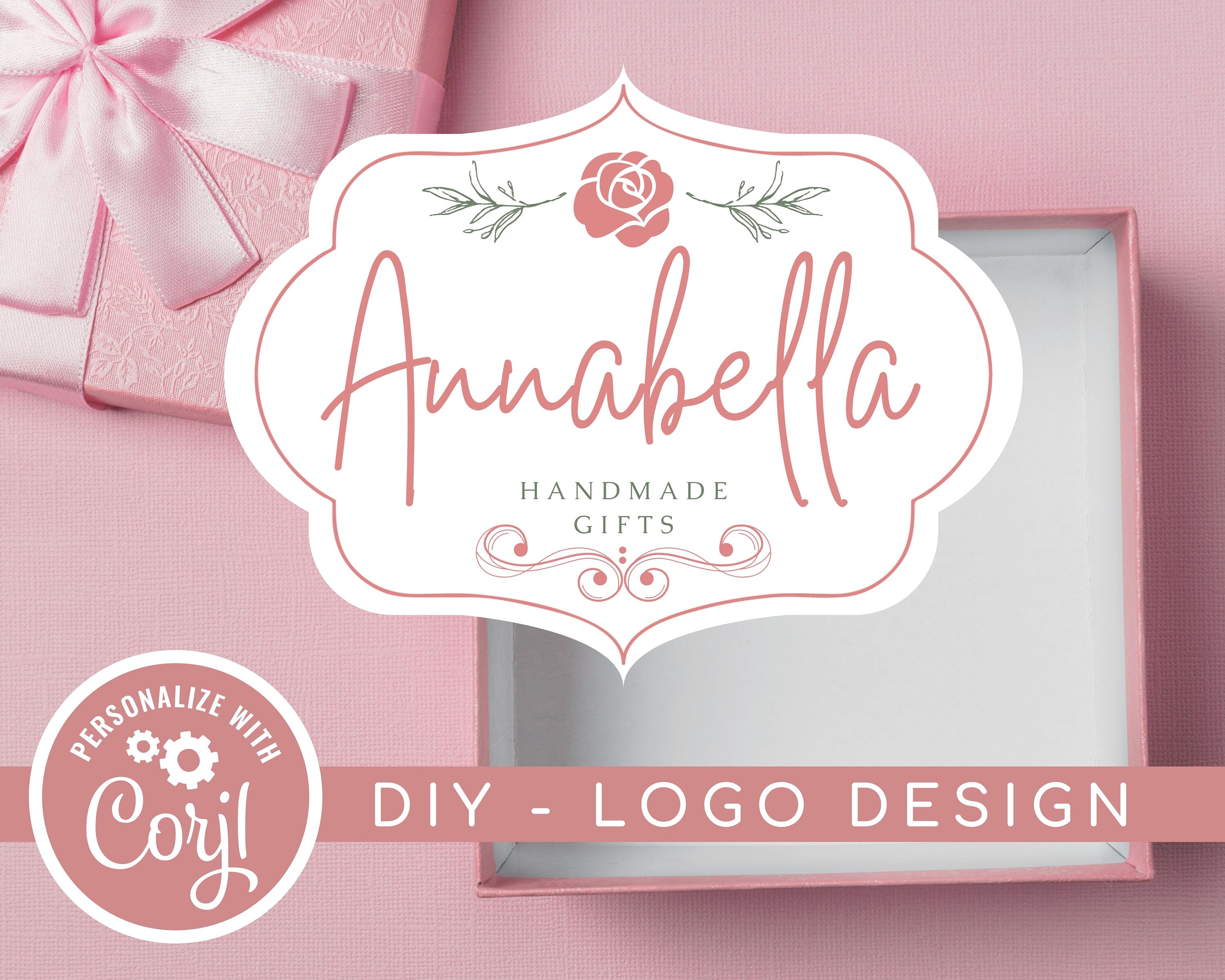 DIY Vintage Logo Stamp Editable Custom Logo Templates | Etsy