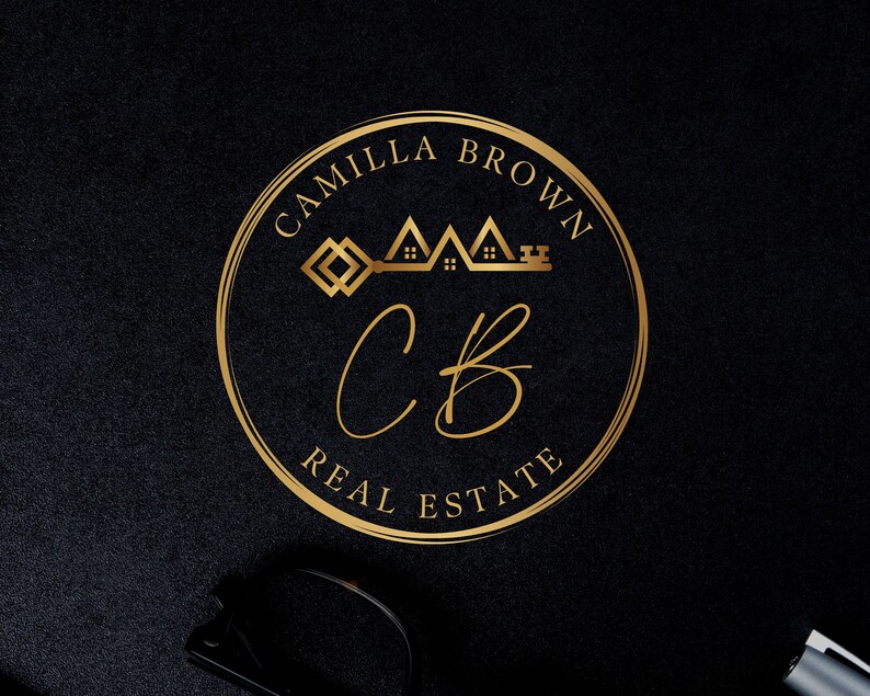 PREMADE BROKER LOGO, Real Estate Logo Design for Agents, Submark and ...