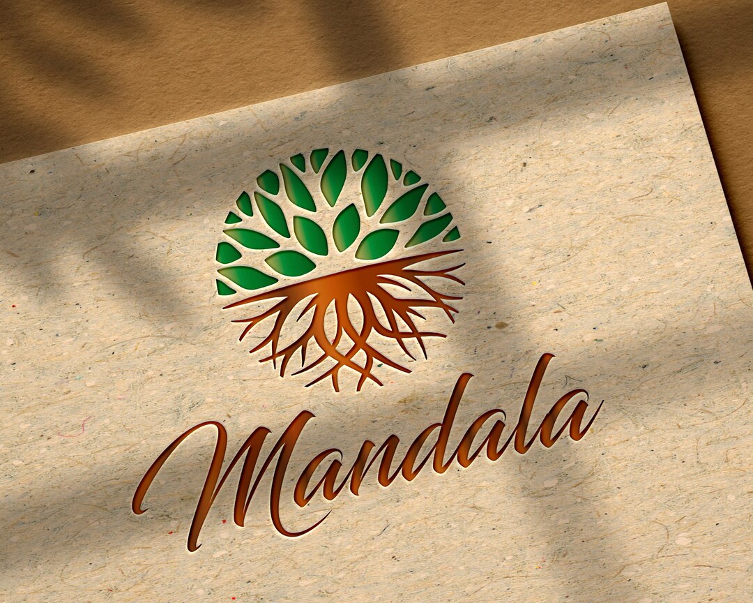 Tree Mandala Logo, Tree of Life Logo, Green Logo, Spa Logo, Wellness ...