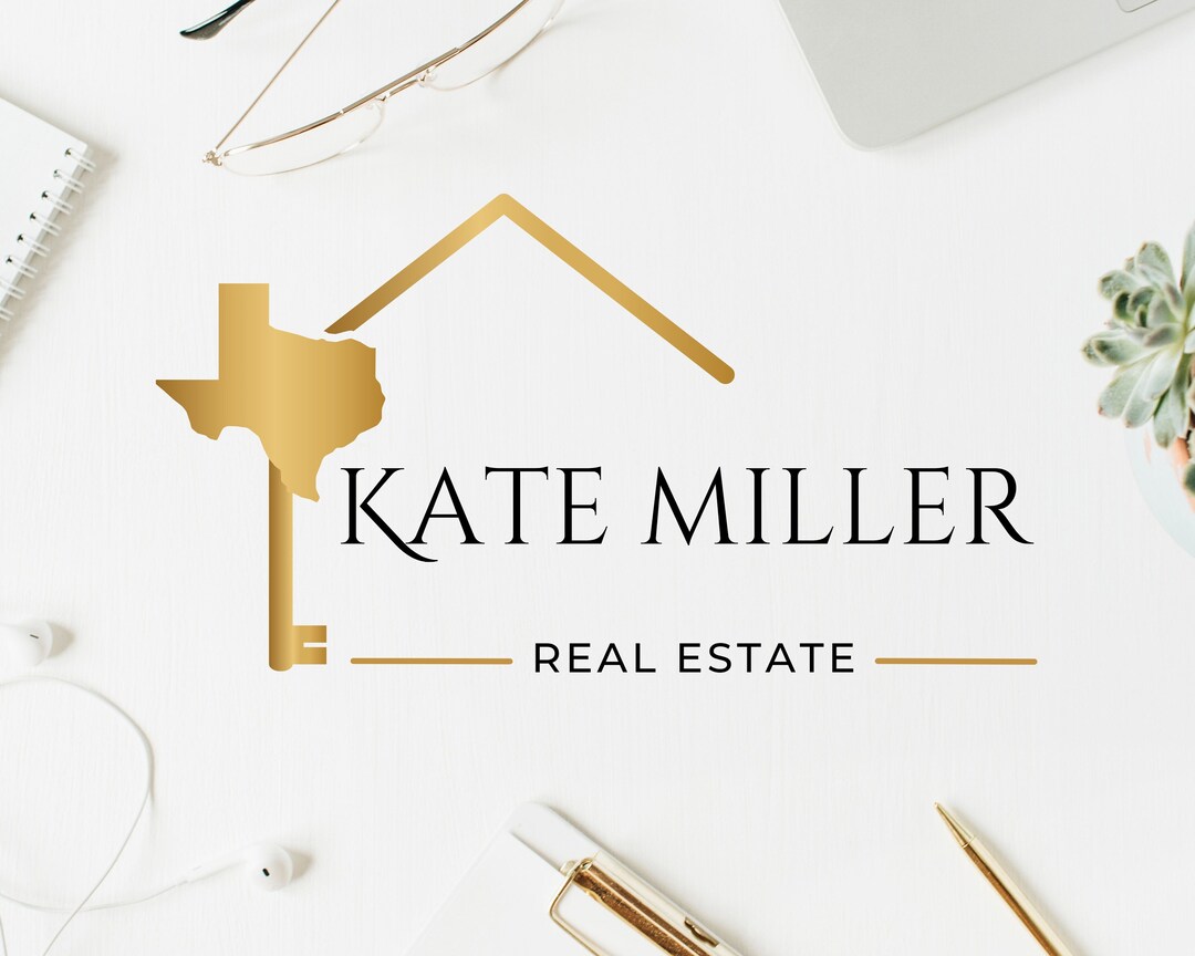 Texas Real Estate Logo Design. Texas Broker Logo is a House Signature ...
