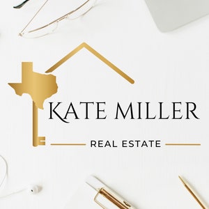 Texas Real Estate Logo Design. Texas Broker Logo is a House Signature ...