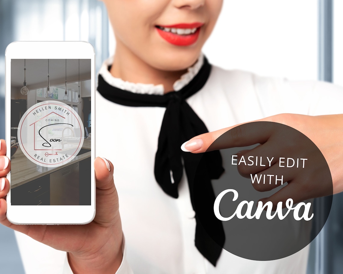 DIY Real Estate Watermark Badges Stamps Editable Canva - Etsy