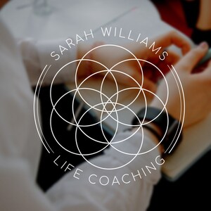 Editable Flower of Life Logo Design, DIY Canva Logo Template, Geometric ...