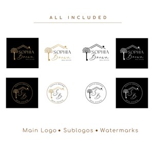 Tree House Premade Logo, Real Estate Agent Branding, Realtor Logo, Real ...