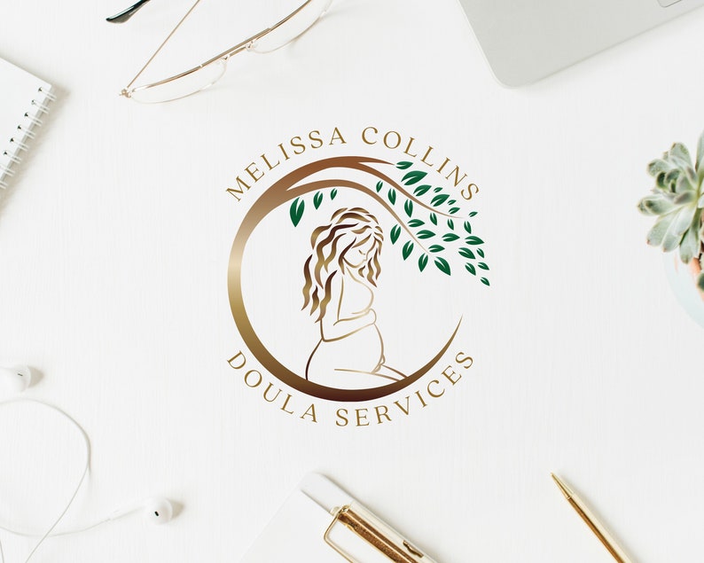 Premade Logo Design, Midwife Logo, Hebamme, Midwifery, Pregnancy Logo ...