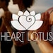 Editable Logo Template DIY Heart Lotus Spiritual Logo - Etsy