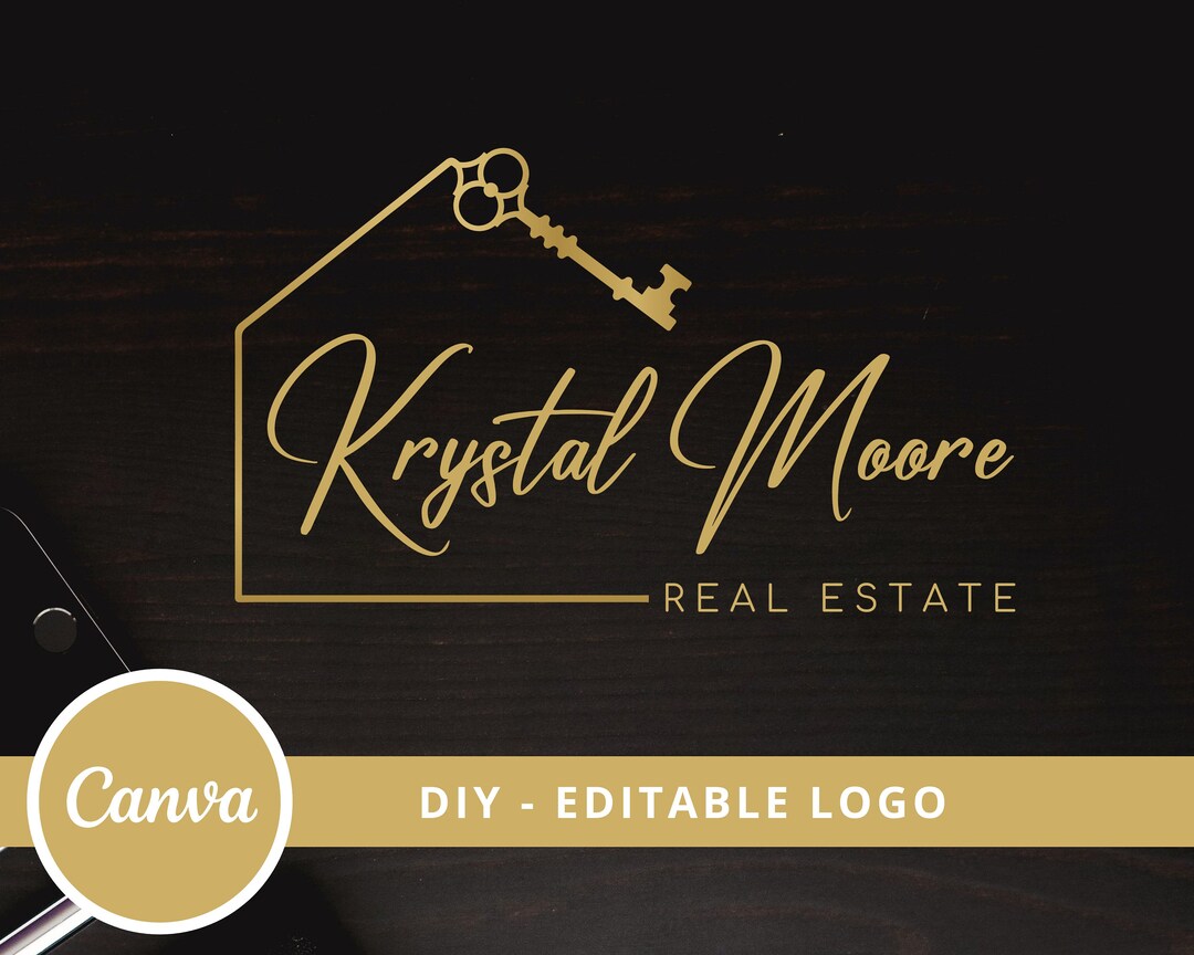 DIY Real Estate Logo Design Fully Editable Template, Signature Logo for ...
