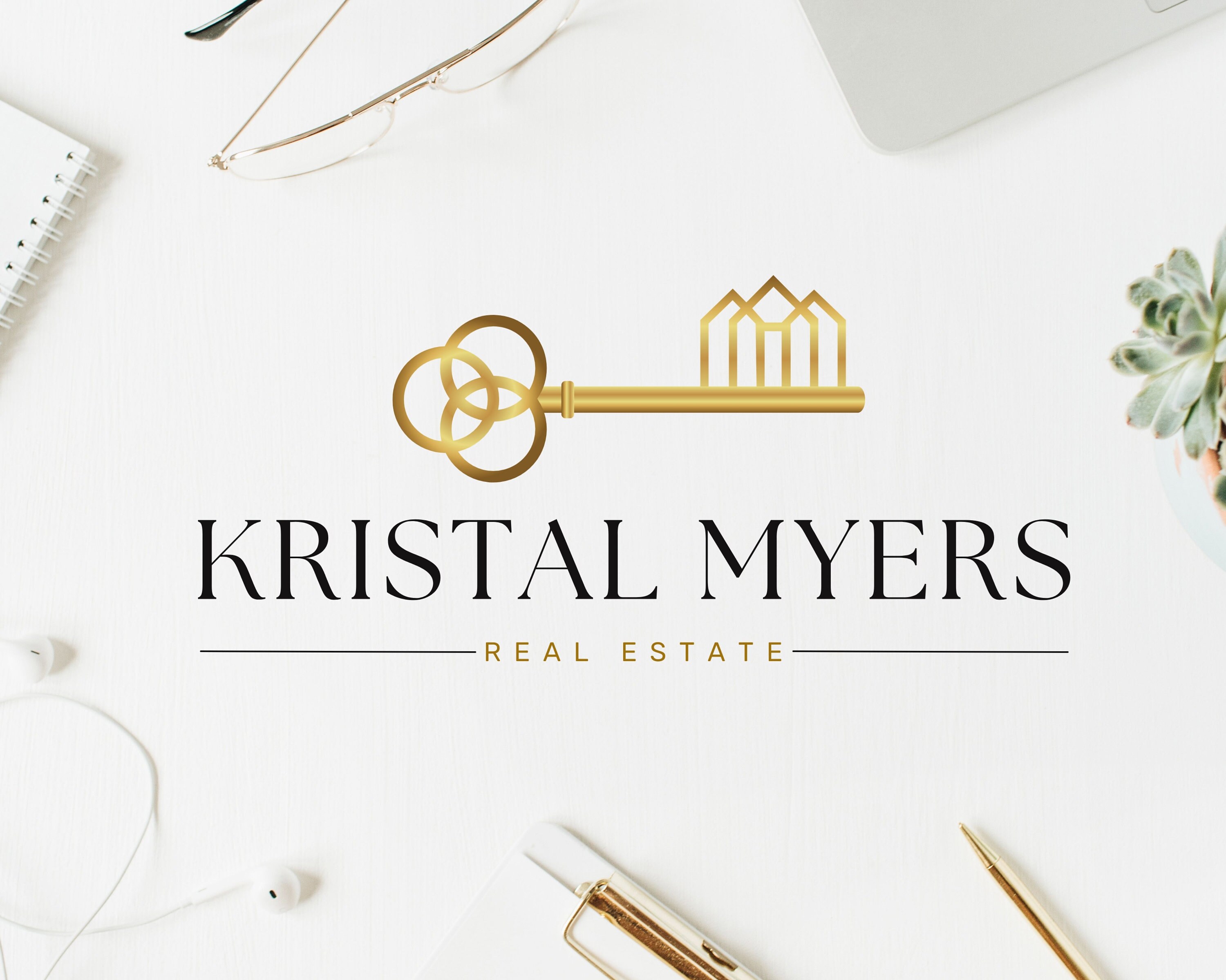 Premade Real Estate Logo Gold Realtor Logo Submark and | Etsy