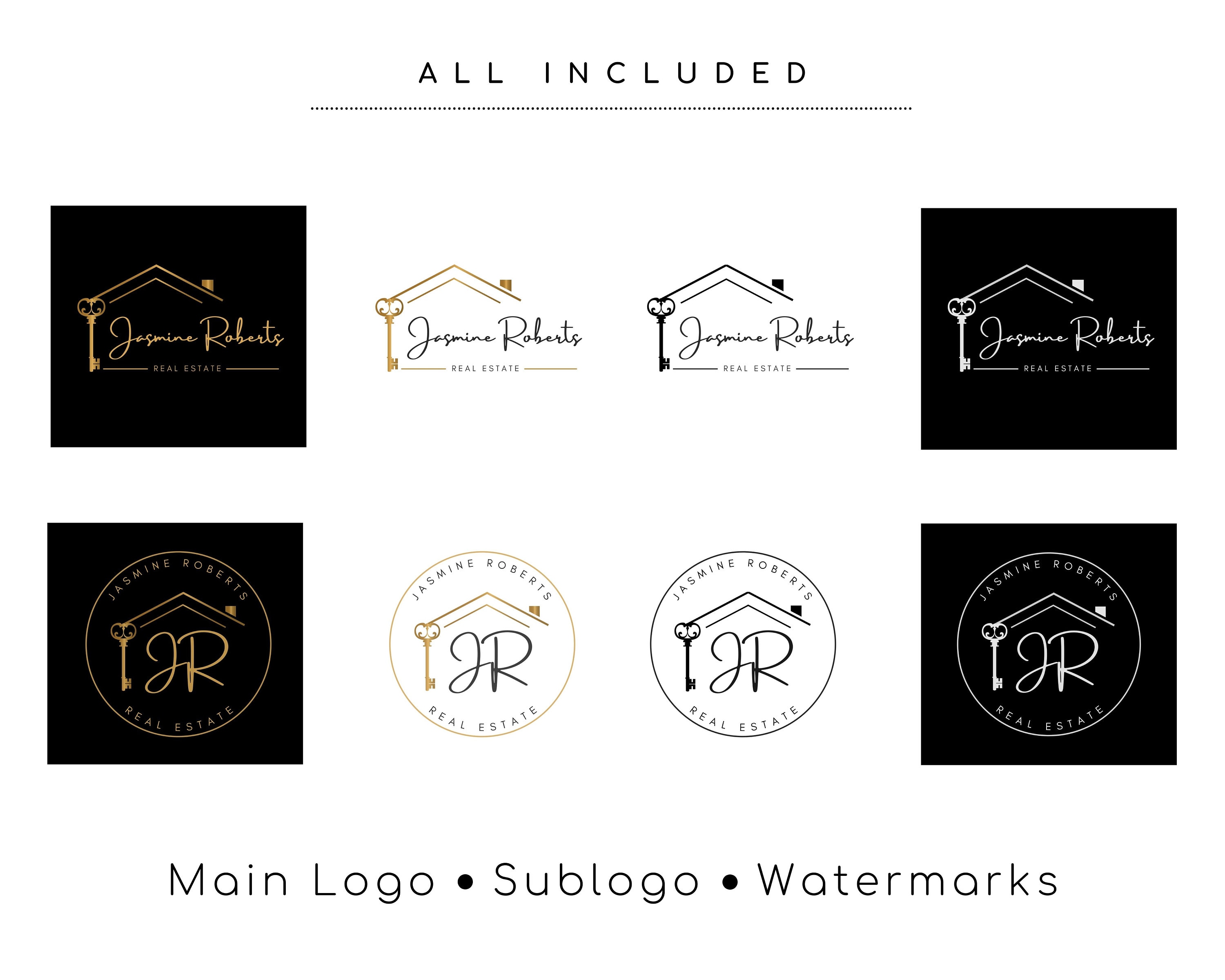 PREMADE AGENT LOGO, Real Estate Logo Design for Agents, Submark and ...