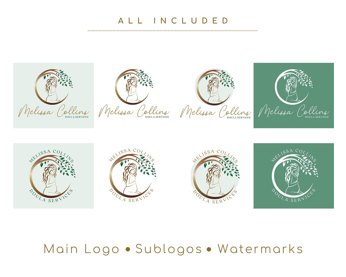 Premade Logo Design, Midwife Logo, Hebamme, Midwifery, Pregnancy Logo ...