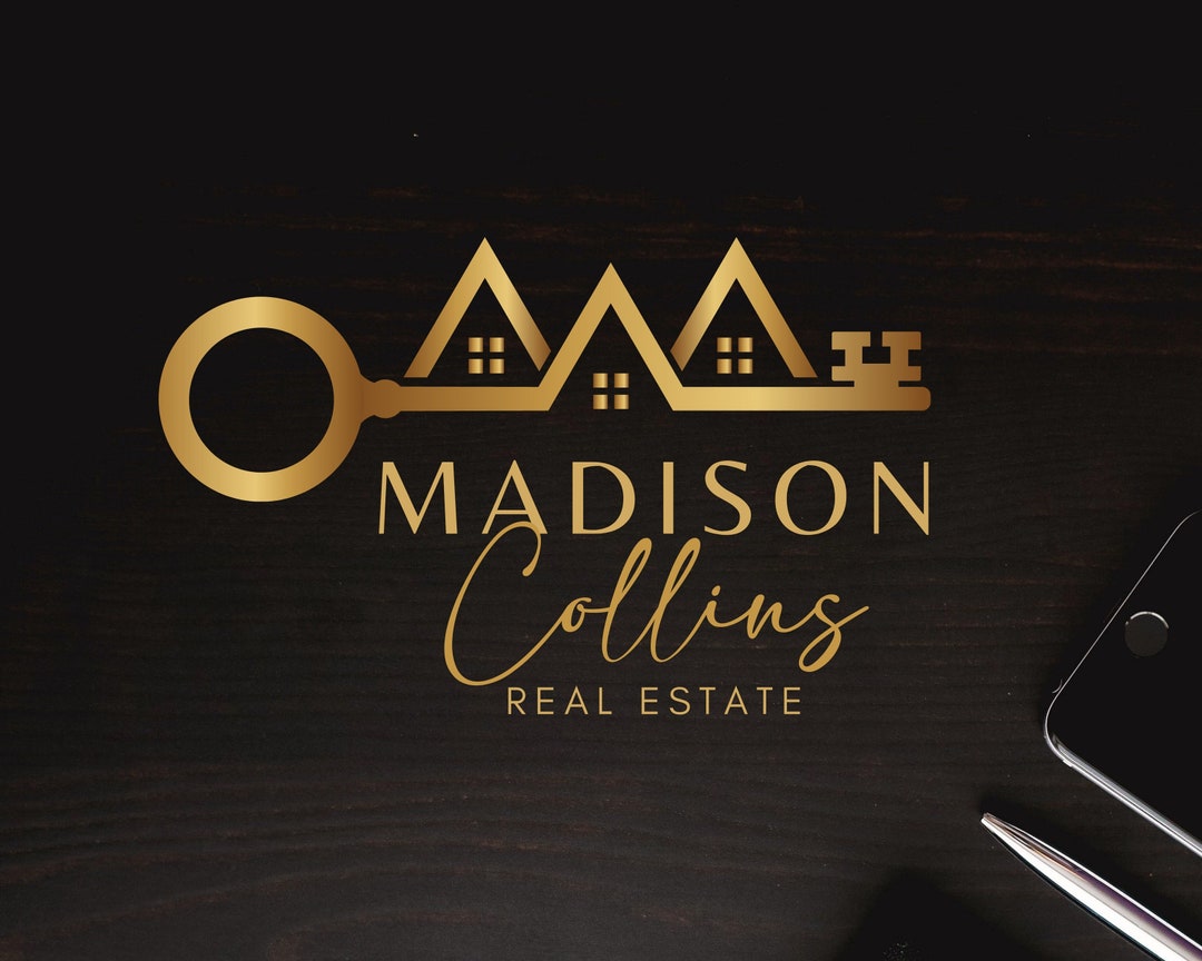 Real Estate Logo Design, House, Signature, Key, Realtor Logo, Submark ...