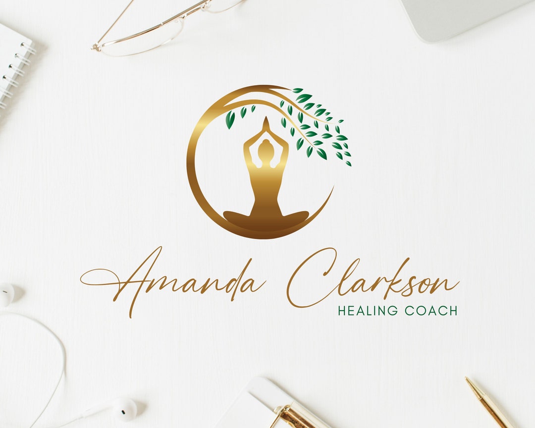 Wellness Logo Design is a PREMADE LOGO! Spiritual Yoga, Meditation Logo ...