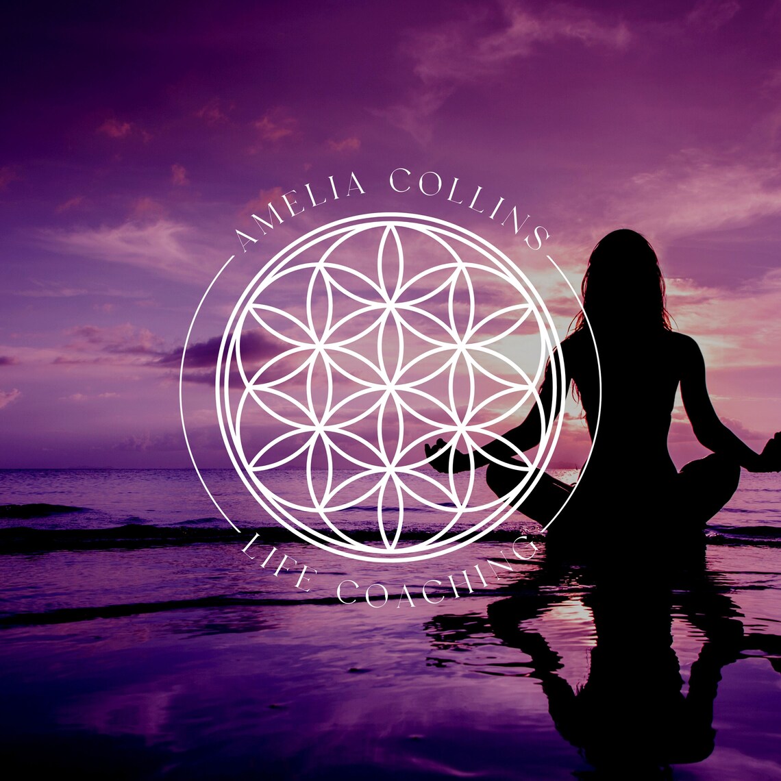 Flower of Life Editable Logo, Instant Access, DIY Canva Template Logo ...