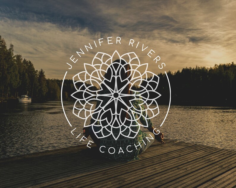 DIY Editable Flower of Life Logo Design Canva Logo Template - Etsy