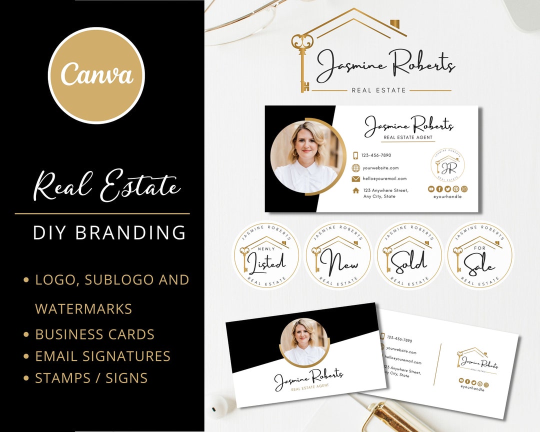 DIY Real Estate Logo Including Sub-marks, Watermarks, and Marketing ...