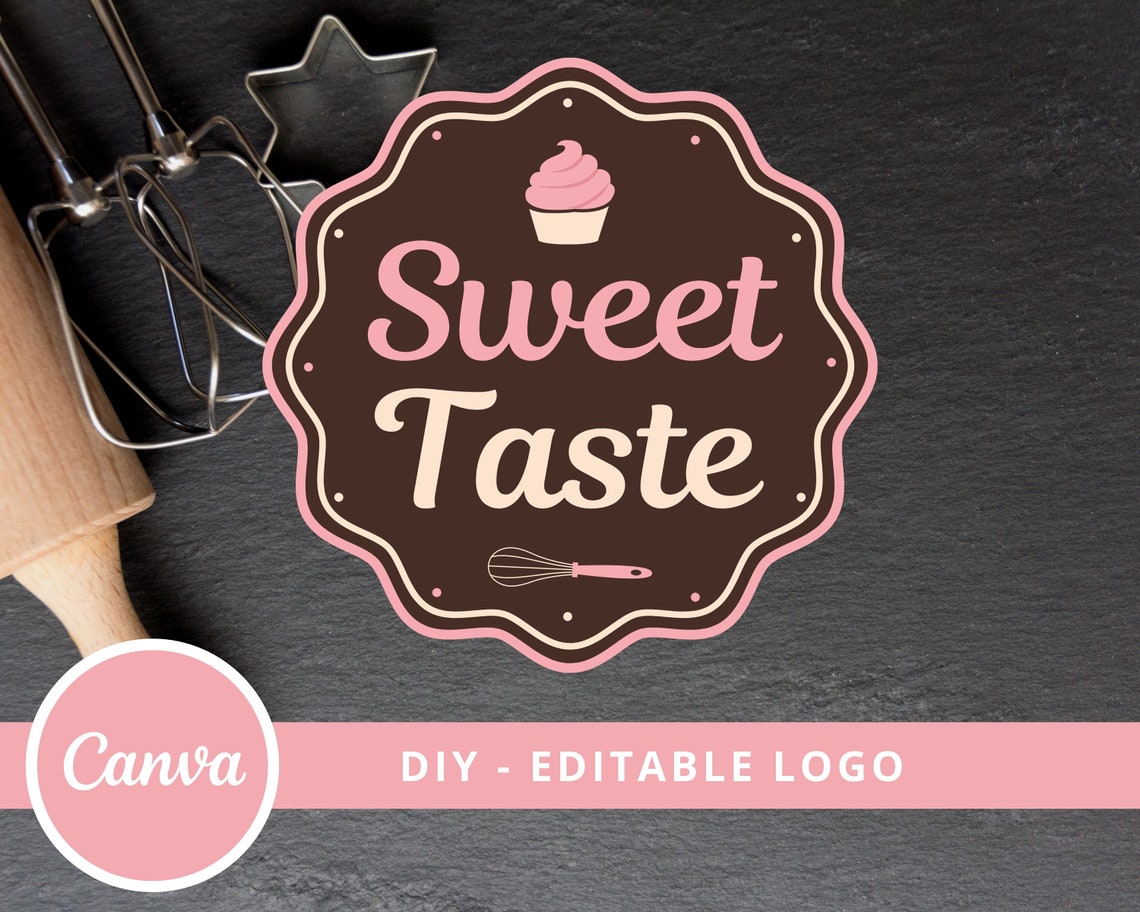 Editable Logo Design DIY Edit Yourself Template Made in | Etsy