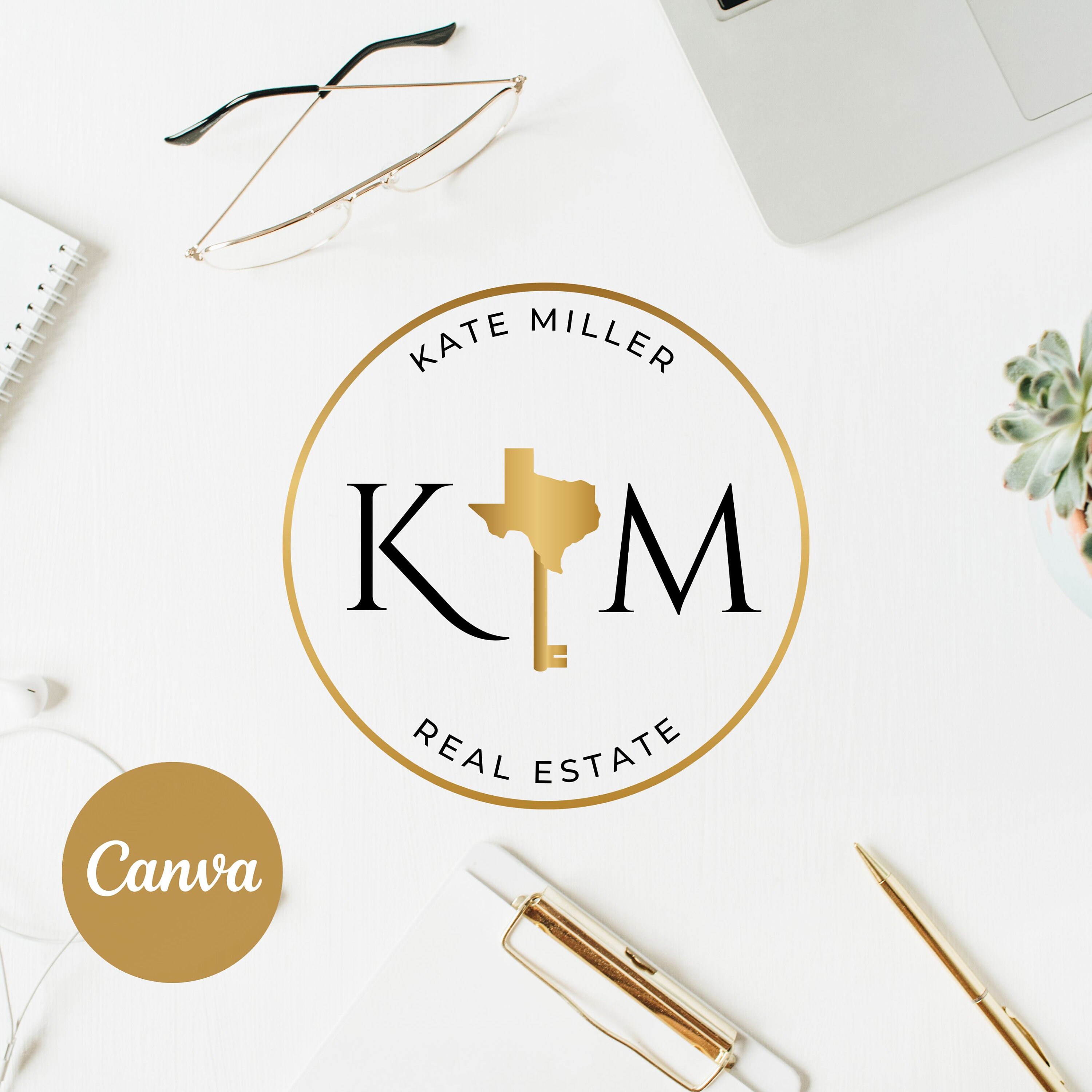 Texas Map Editable Logo Design, Real Estate Agent Logo, Realtor Logo ...