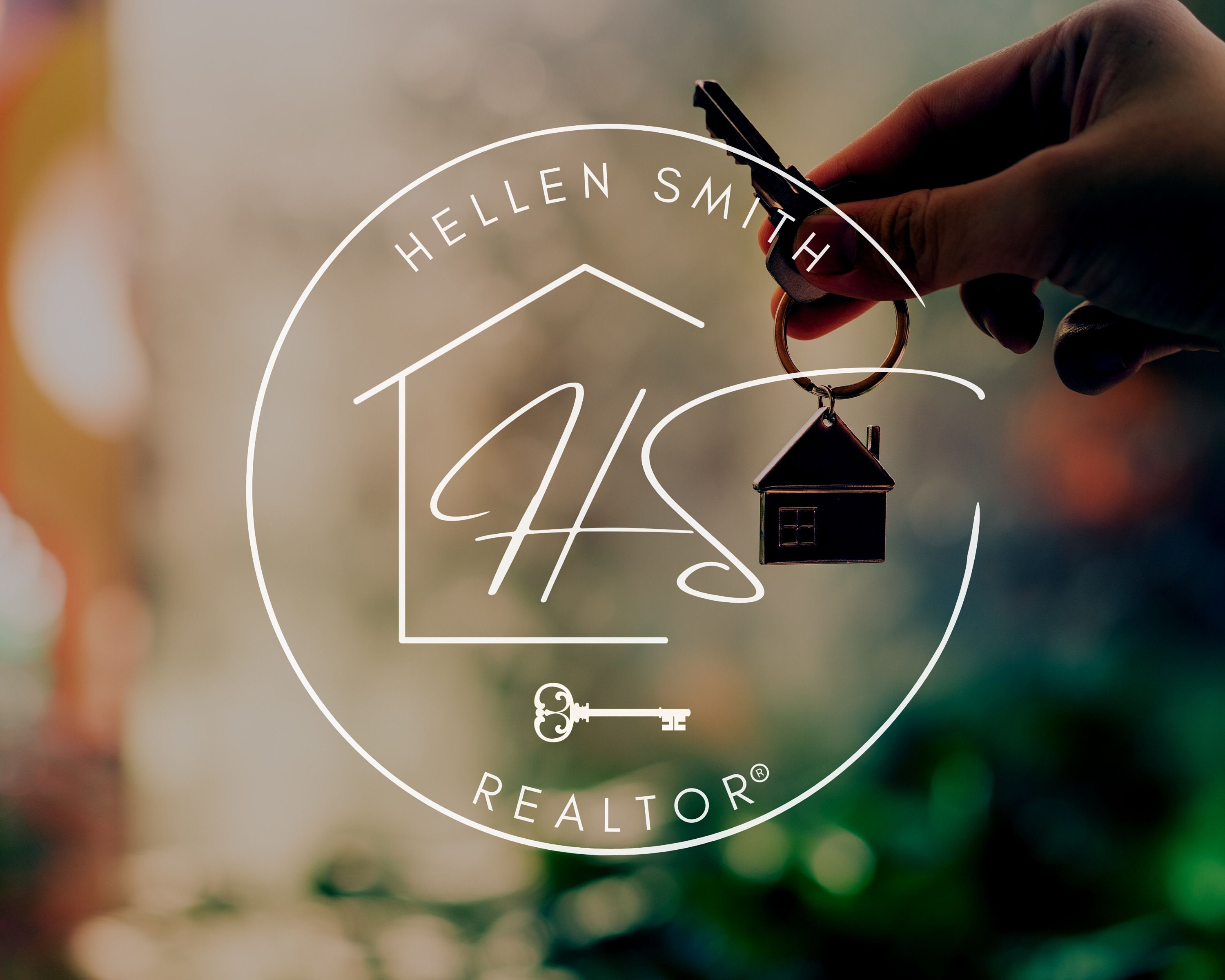 Premade REALTOR® Logo Design for Real Estate Agents Golden | Etsy