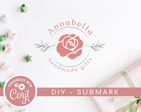 DIY Vintage Logo Stamp Editable Custom Logo Templates | Etsy