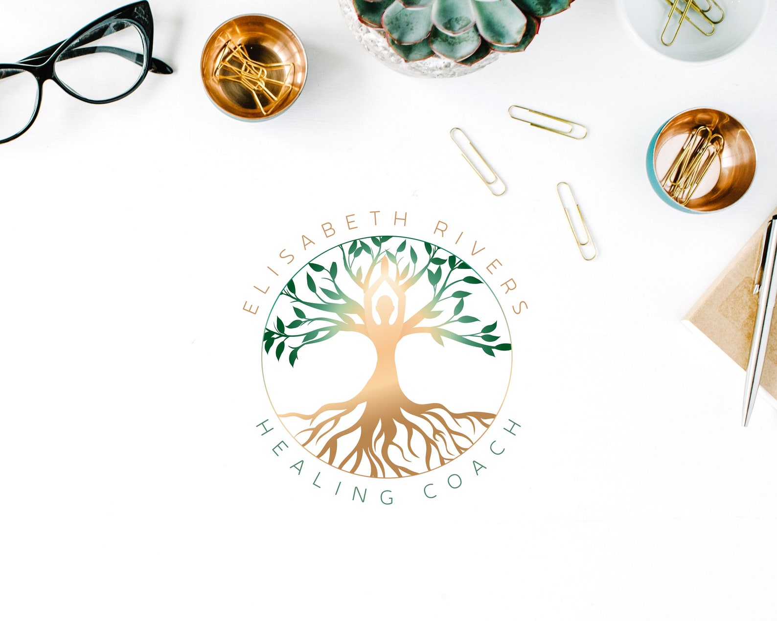 Tree of Life Logo, Yoga Logo. Wellness Logo, Life Coaching Logo ...