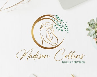 Doula Logo, Premade Logo Design, Birth Logo, Pregnancy Logo, Midwife ...