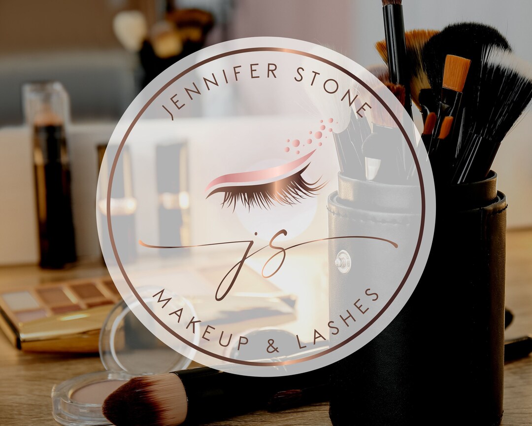 Eyebrow Premade Logo Design, Rose Gold Lash Logo, Eye Logo, Brow Logo ...