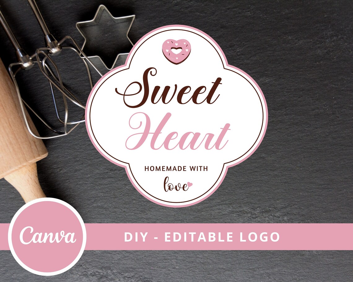 Editable Logo Design - DIY Edit Yourself Template Made in Canva ...