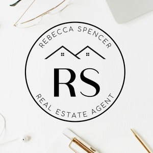 Real Estate Rose Logo Design I Will Manually Add Your Business Name and ...