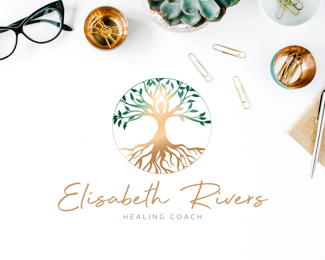 Tree of Life Logo Yoga Logo. Wellness Logo Life Coaching - Etsy