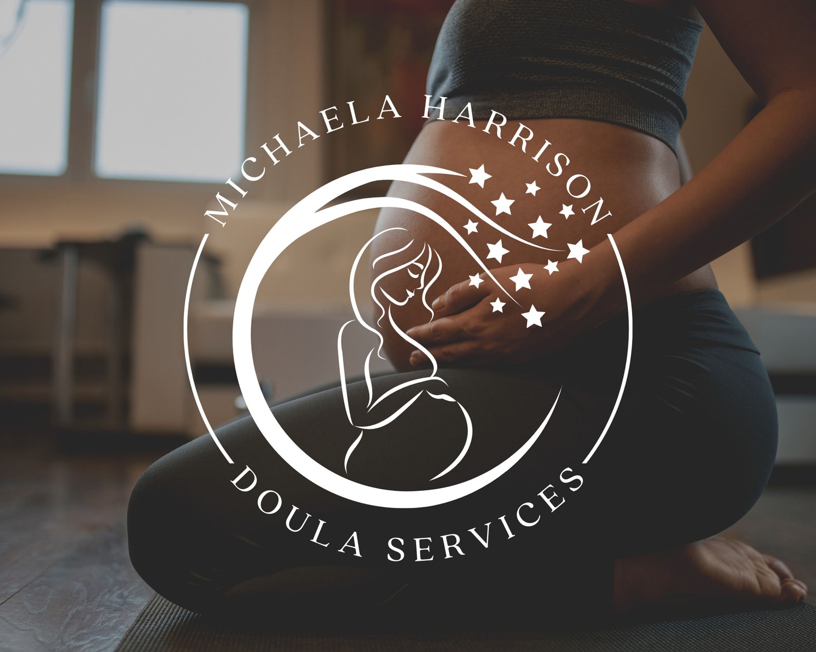Doula Pre-made Logo Design, Circle of Life Logo, Birth-doula, Stars ...