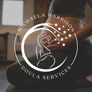 Doula Pre-made Logo Design, Circle of Life Logo, Birth-doula, Stars ...