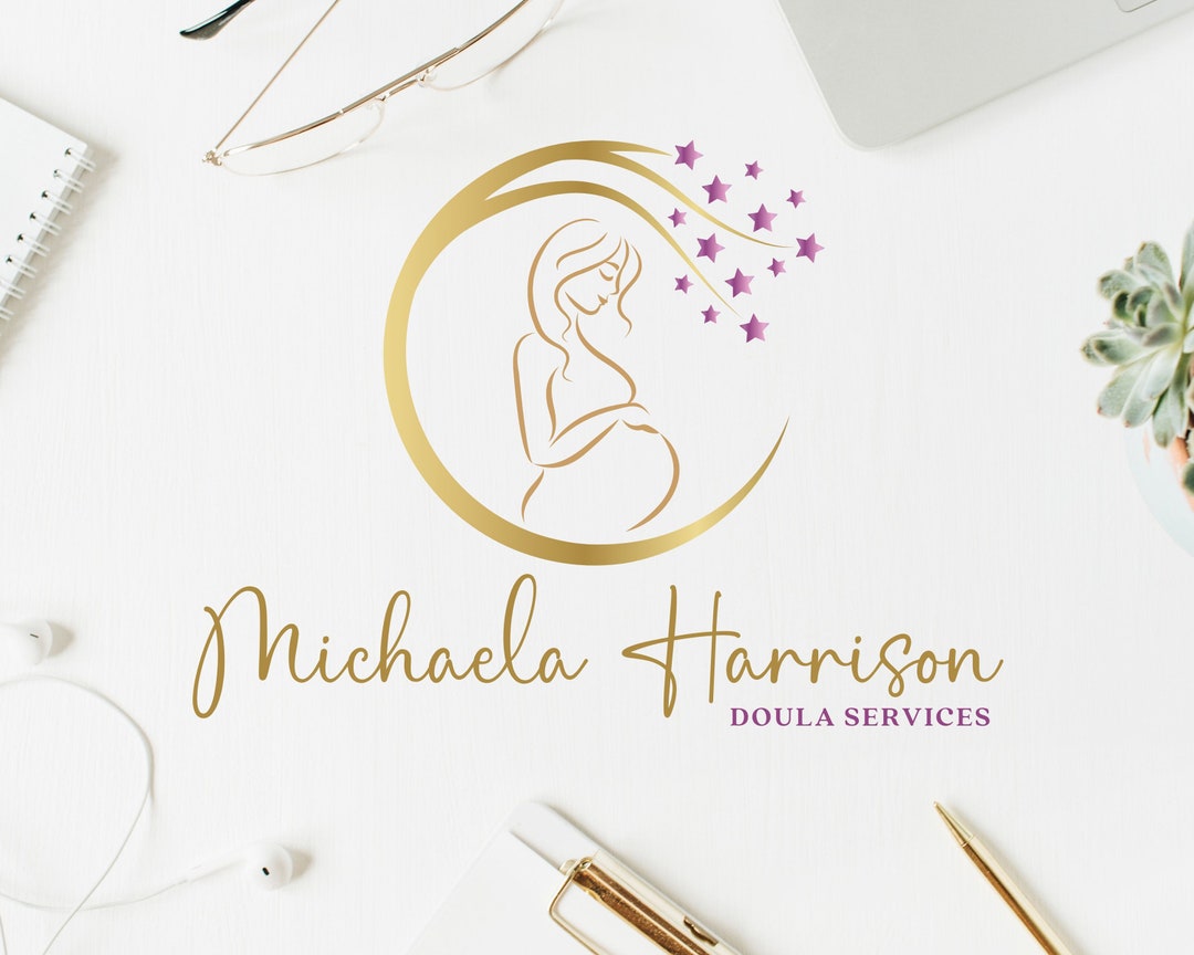 Doula Pre-made Logo Design, Circle of Life Logo, Birth-doula, Stars ...