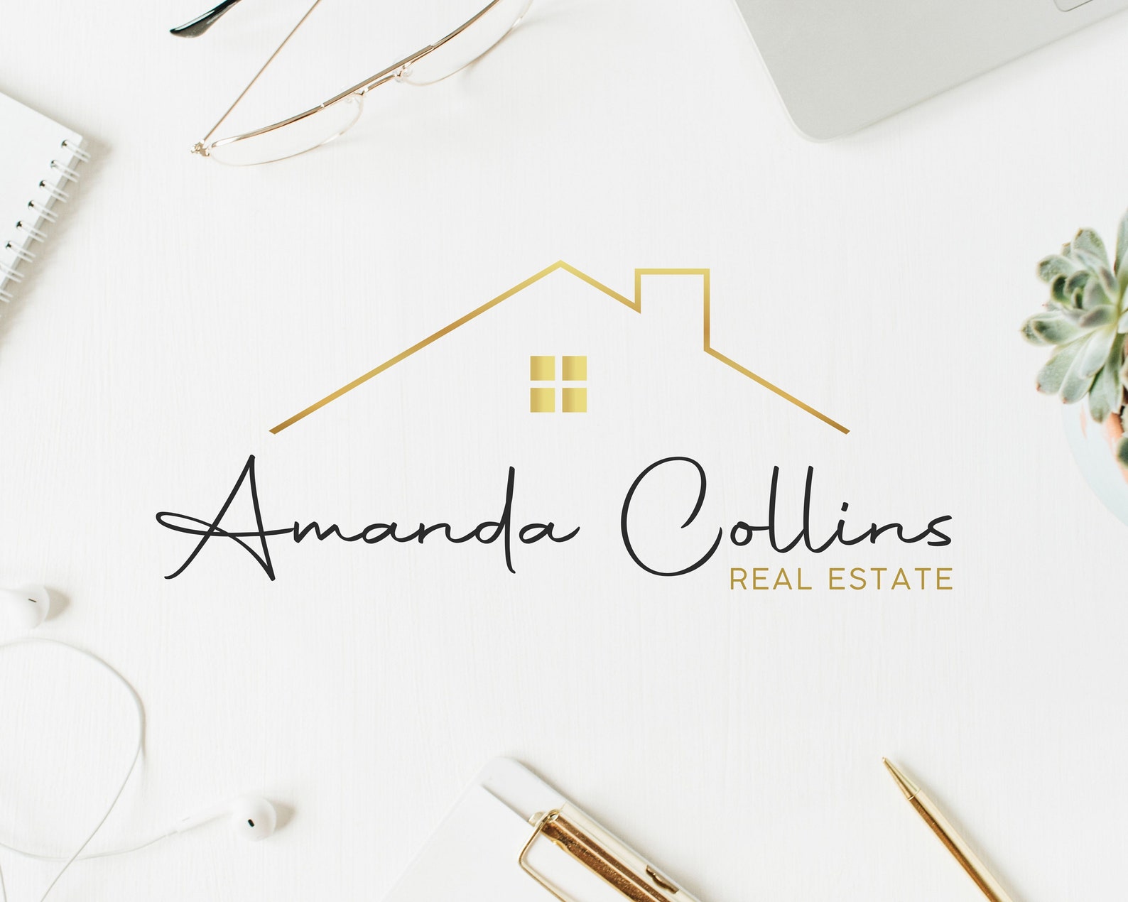 Premade Logo for Real Estate Agents - Signature Business Logo - I Will ...