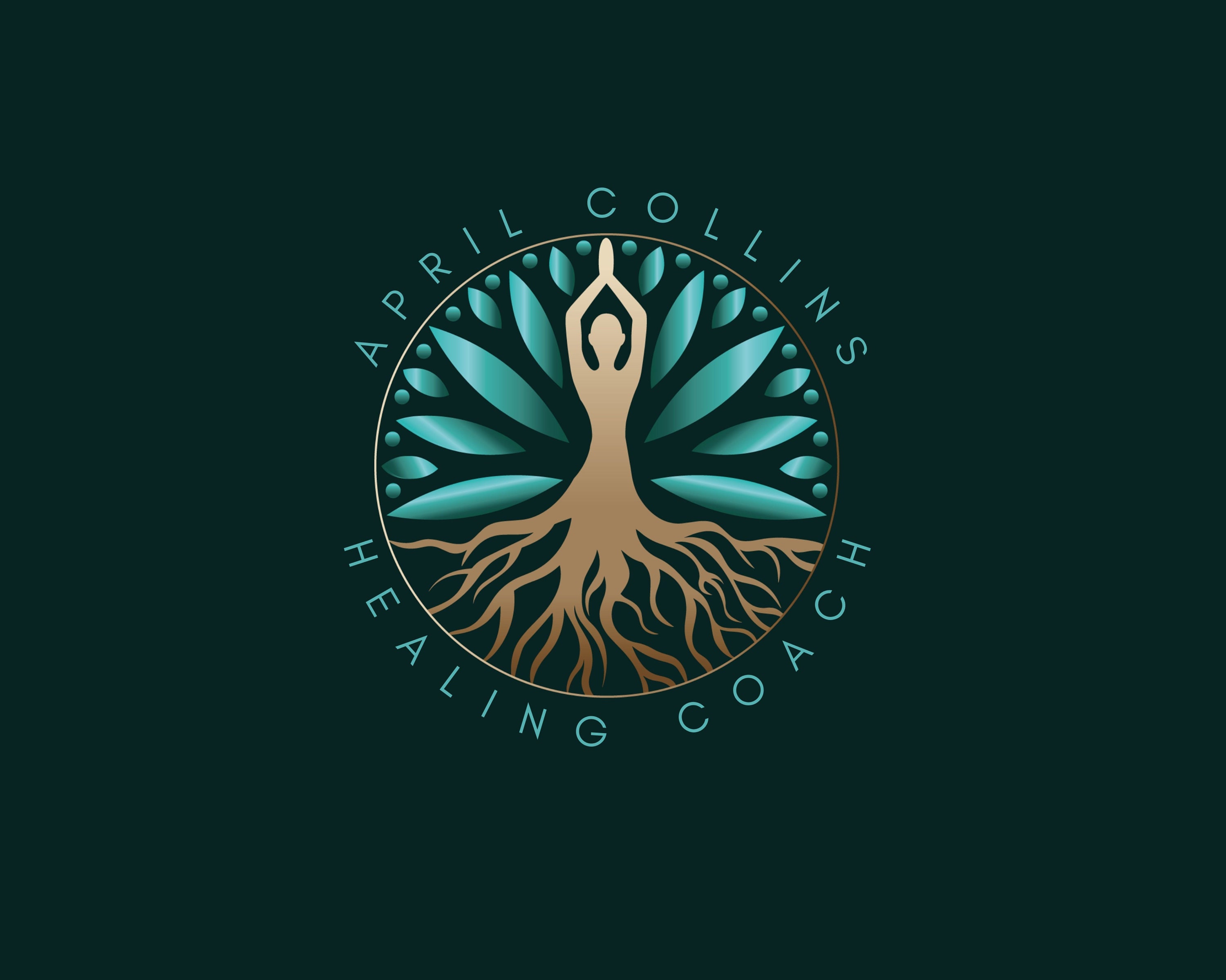 Premade Logo Design - Tree of Life Spiritual Green Teal - Wellness Life ...