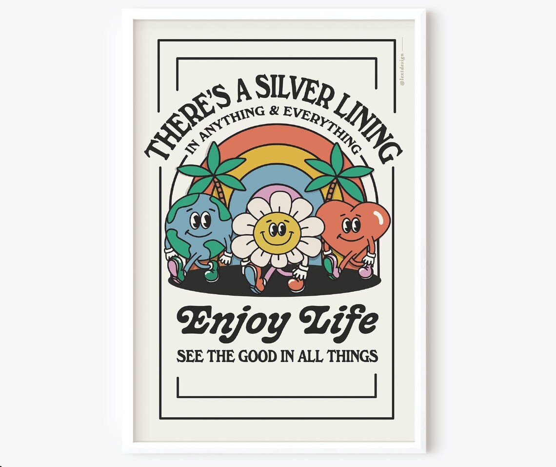 Silver Lining 11x17 Print / Wall Art / Poster / Home Decor / | Etsy