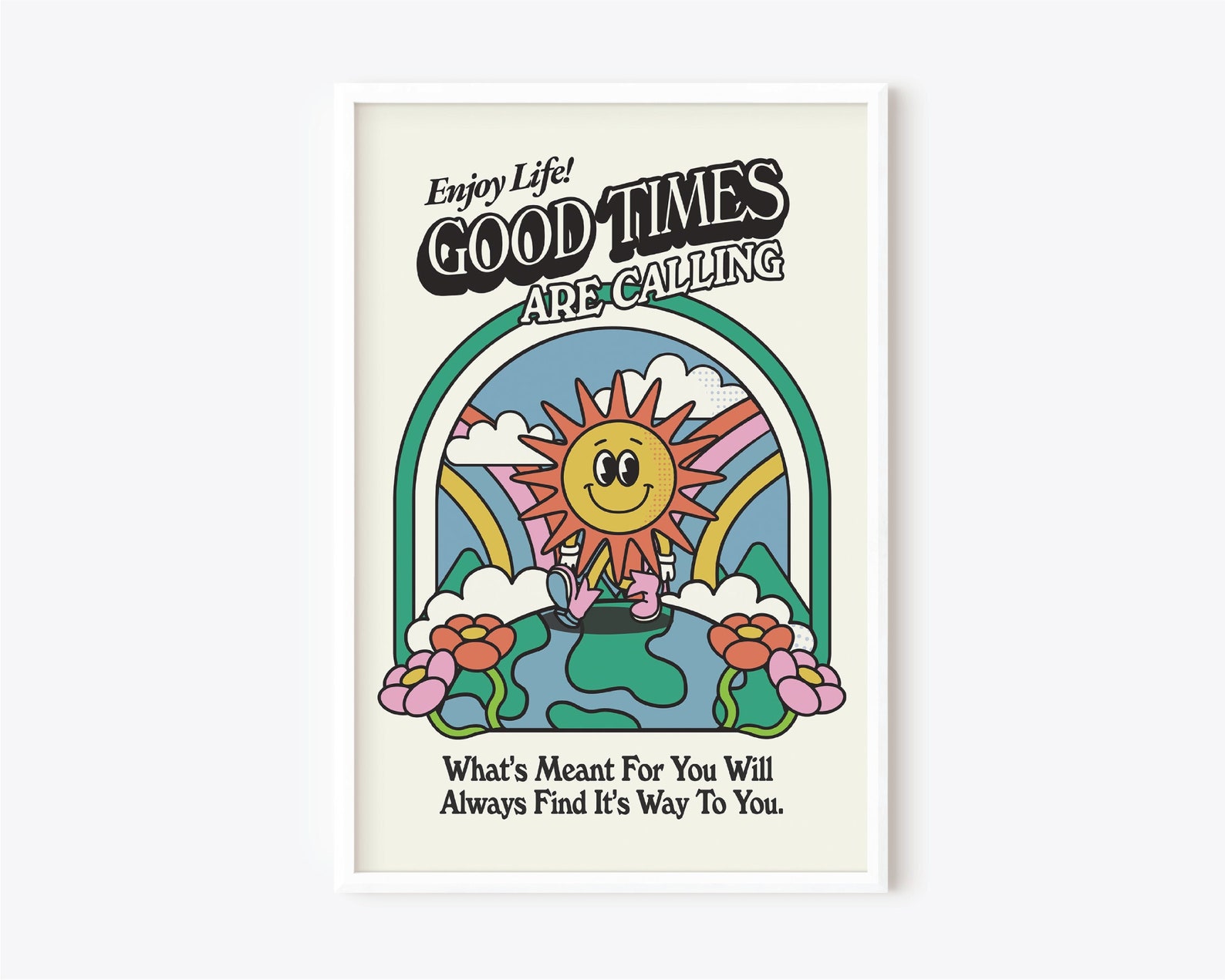 Enjoy Life- 11x17 Print / Wall Art / Poster / Home Decor / Illustration ...