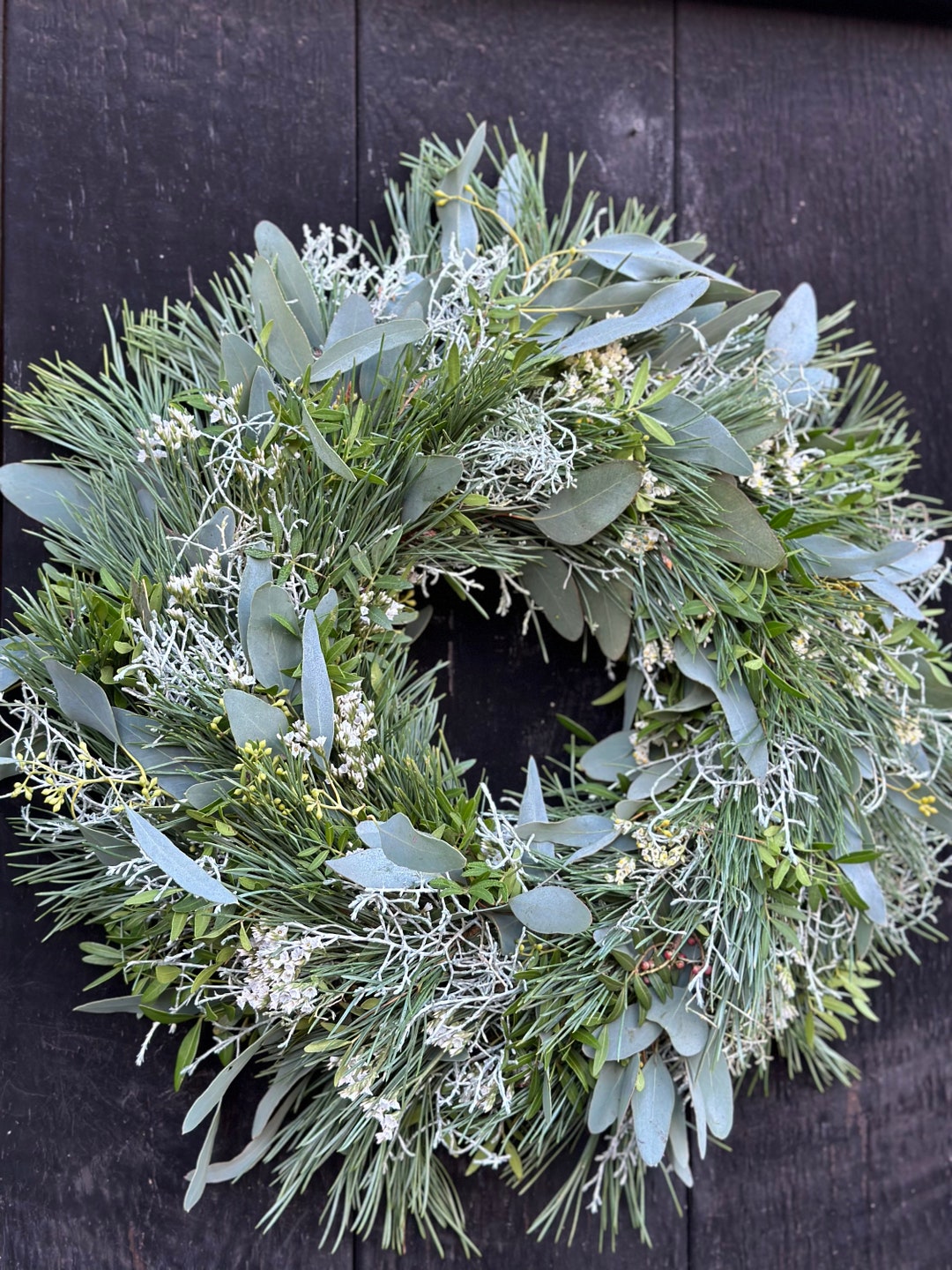 Vorbestellung Winterkranz „Winterliebe „Kiefer Eucalyptus Türkranz ...