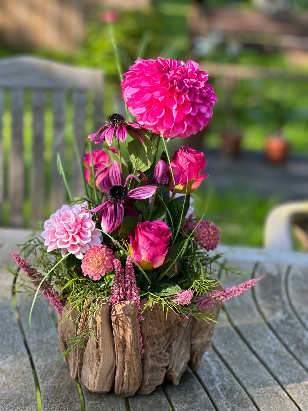 Autumn Arrangement“ Dahlia Love “ Dahlia Arrangement Artificial Flowers ...