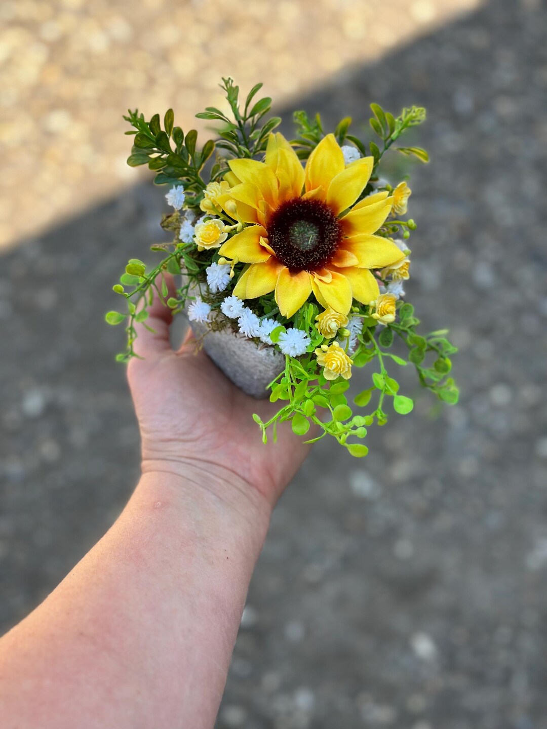 Sunflowers Grave Decoration Heart Summer - Etsy