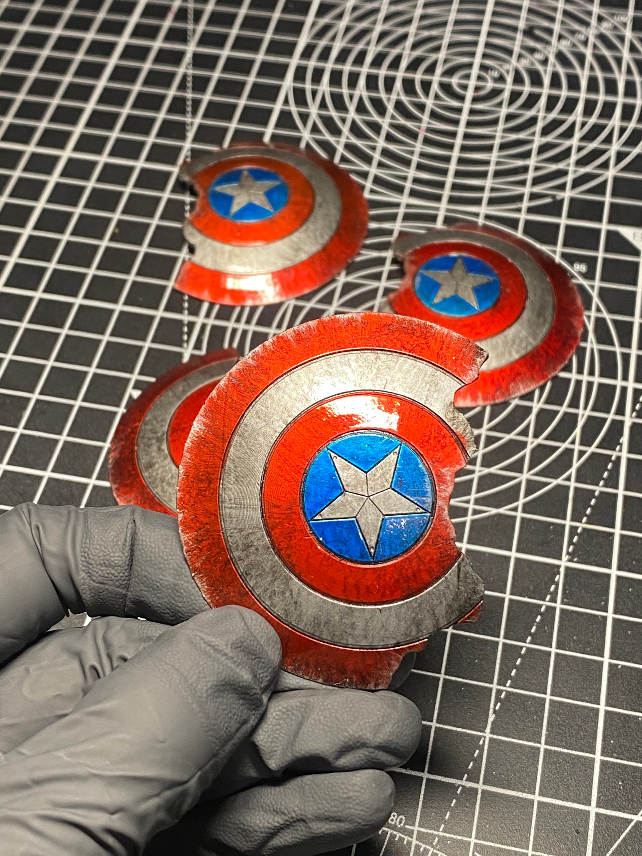 Endgame Broken Shield for 1 12 Marvel Legends Etsy UK