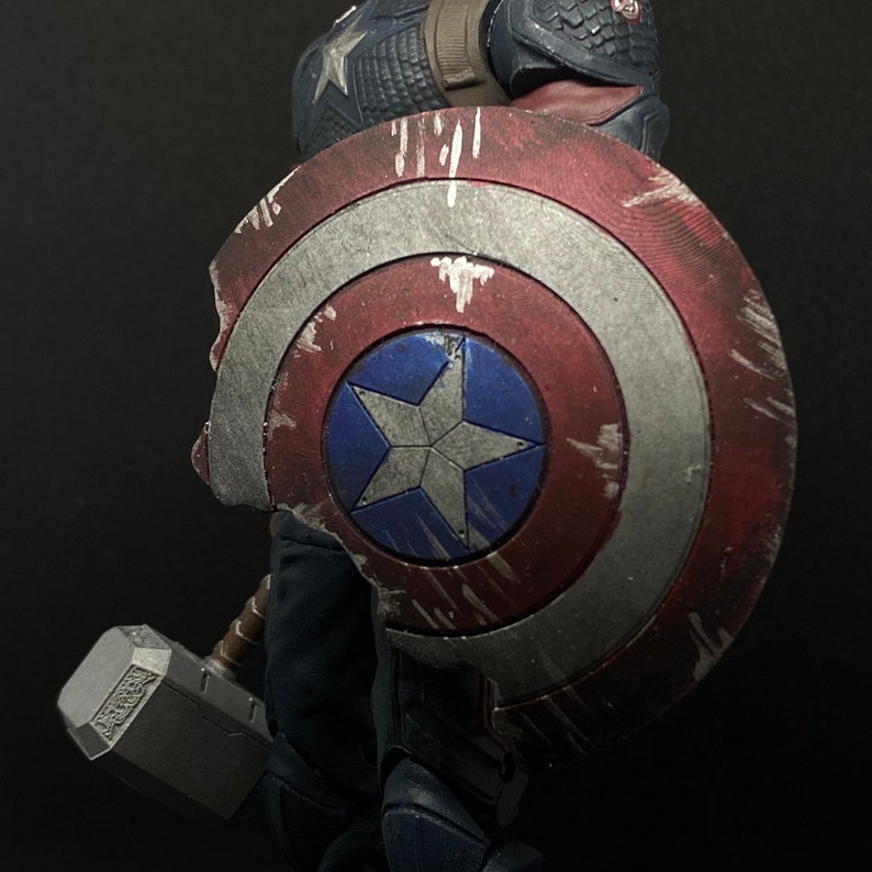 Endgame Broken Shield for 1:12 Marvel Legends - Etsy