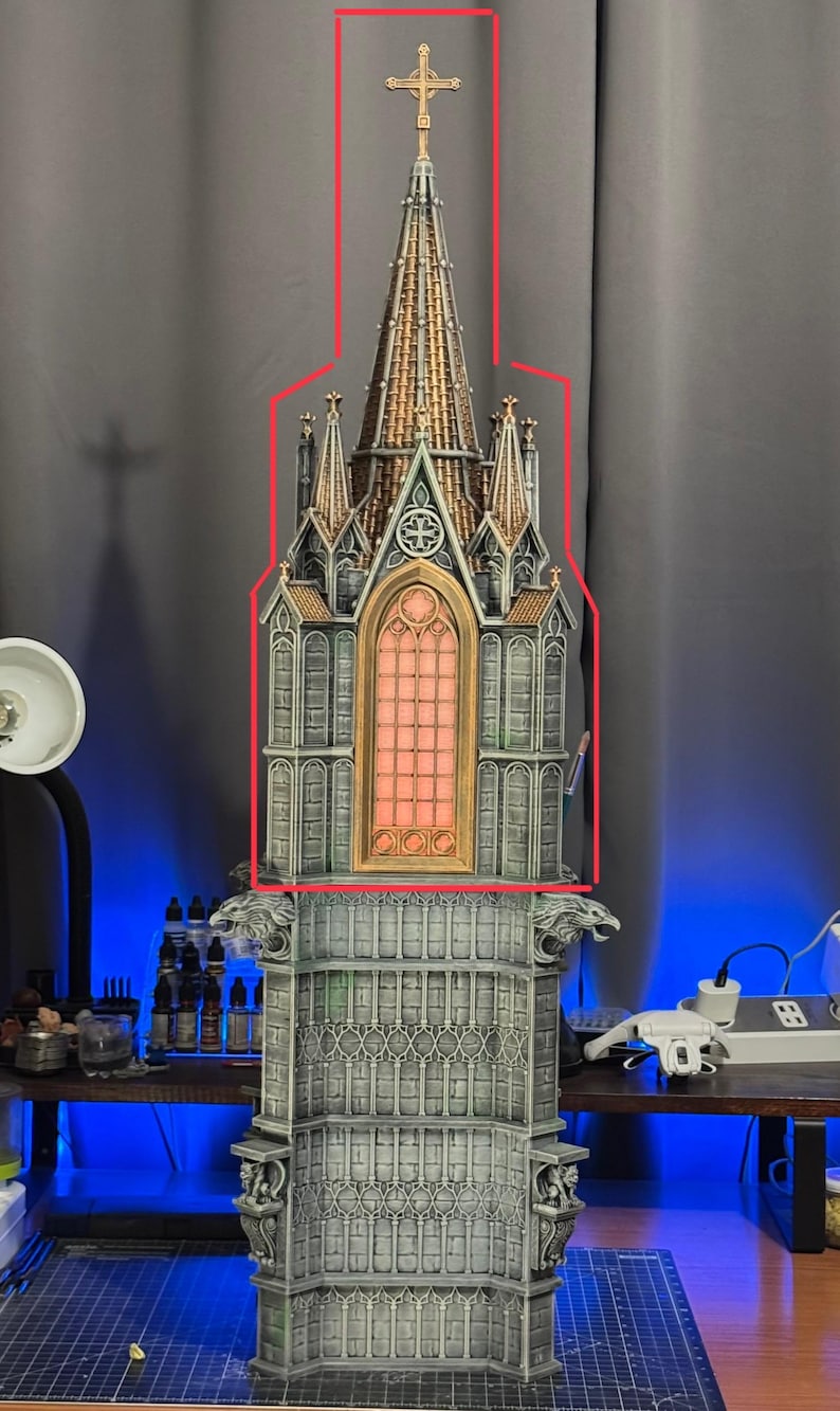 Action Figure Gothic Cathedral Diorama (TOP PART ONLY) - Etsy