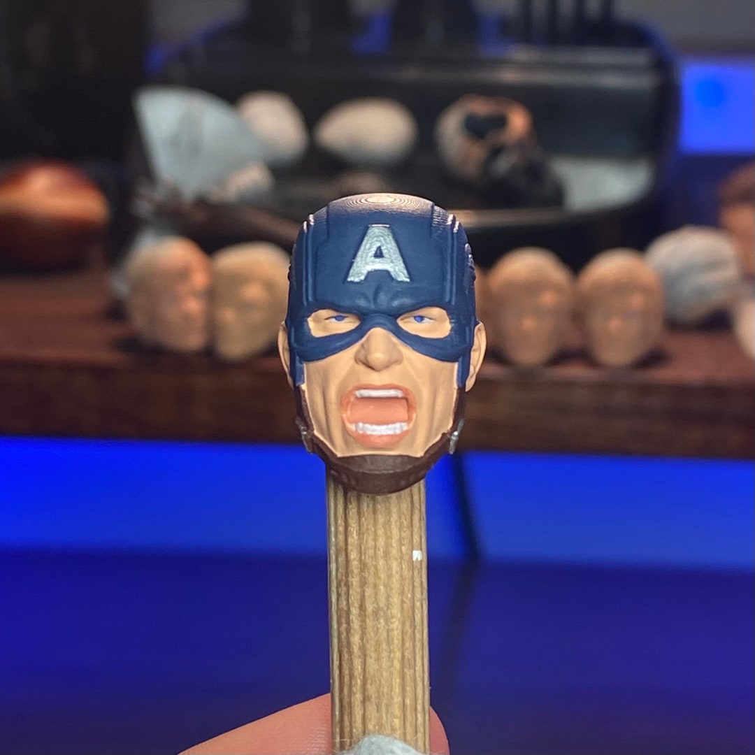 Custom Captain America Headsculpt Marvel Legends - Etsy