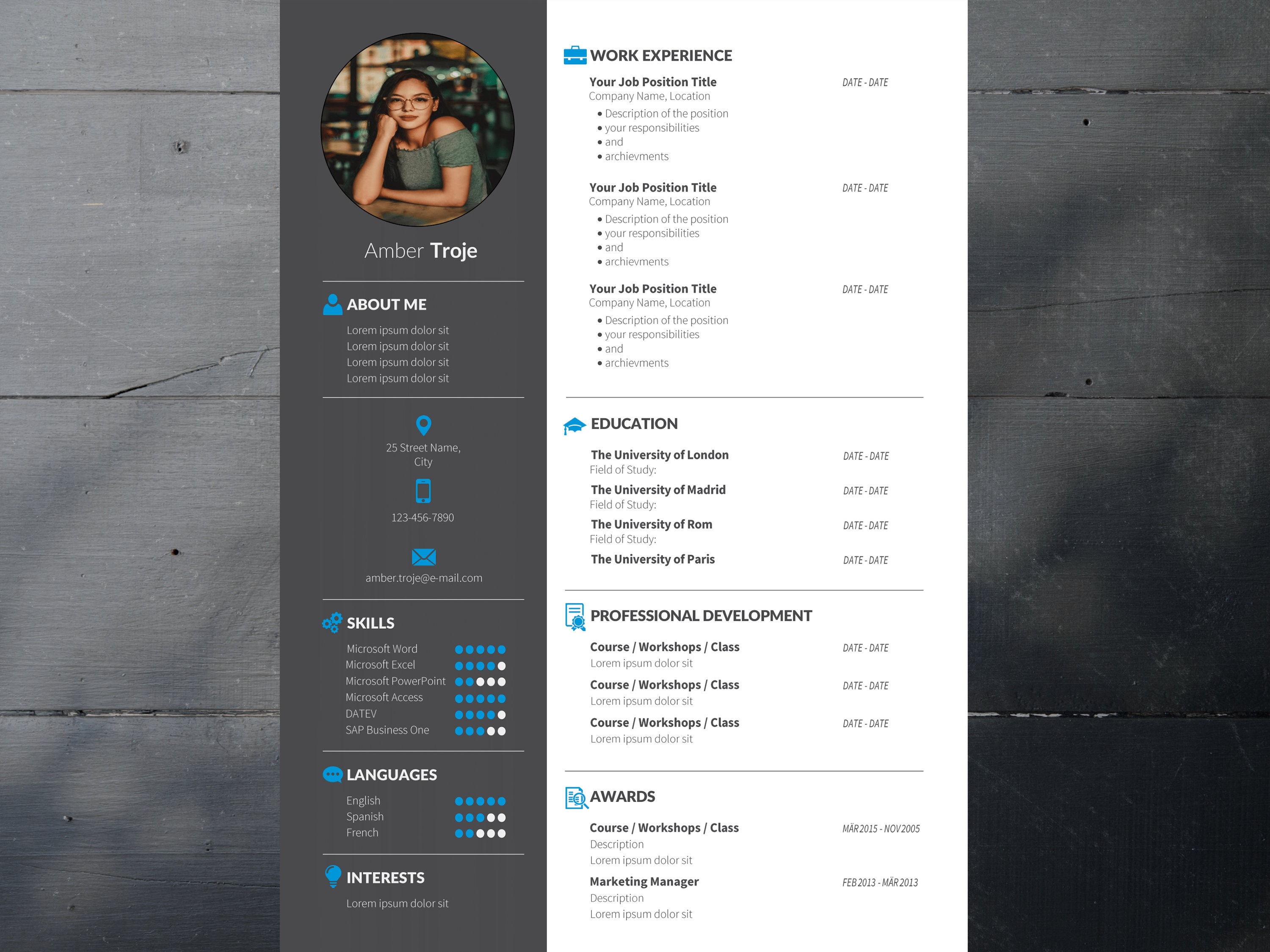 CV Template - Etsy