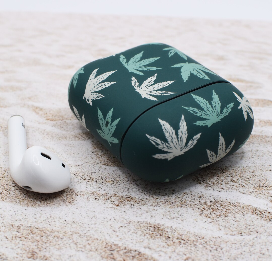 Silicone Marijuana Pattern Case for Airpods 1&2, Airpods Case, AirPod ...