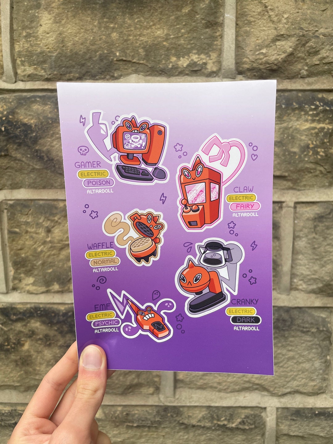 Rotom Forms Vinyl Sticker Sheet A5 - Etsy