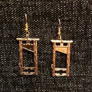 Gold Guillotine Earrings - Etsy