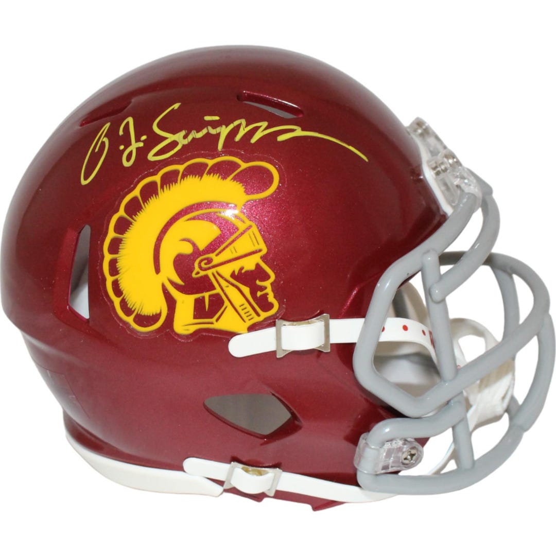 O.J. Simpson USC Trojans Autographed Mini Helmet - Etsy